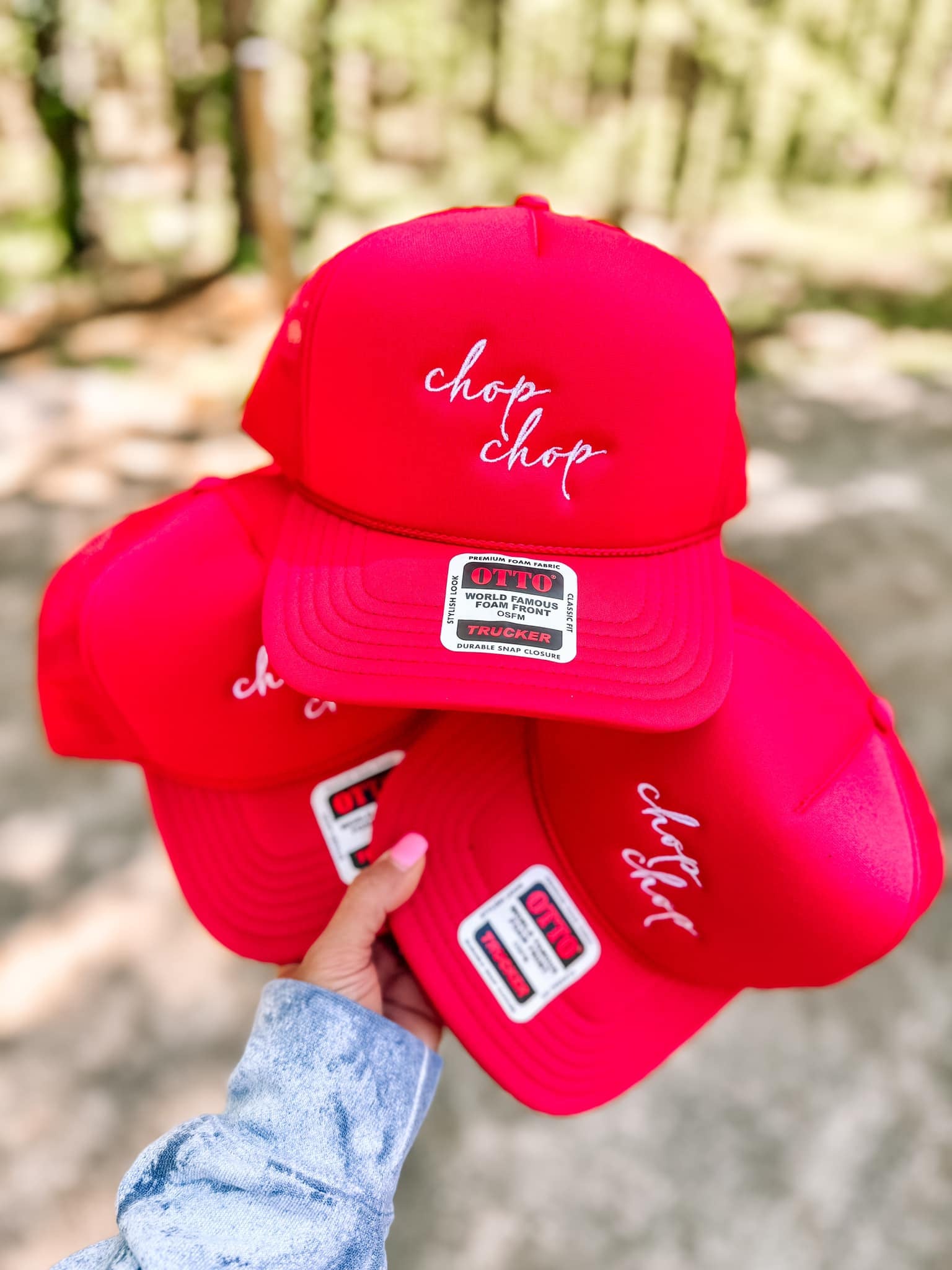 Chop Chop Hat Design | Shop 1091 Embroidery + Screen Print