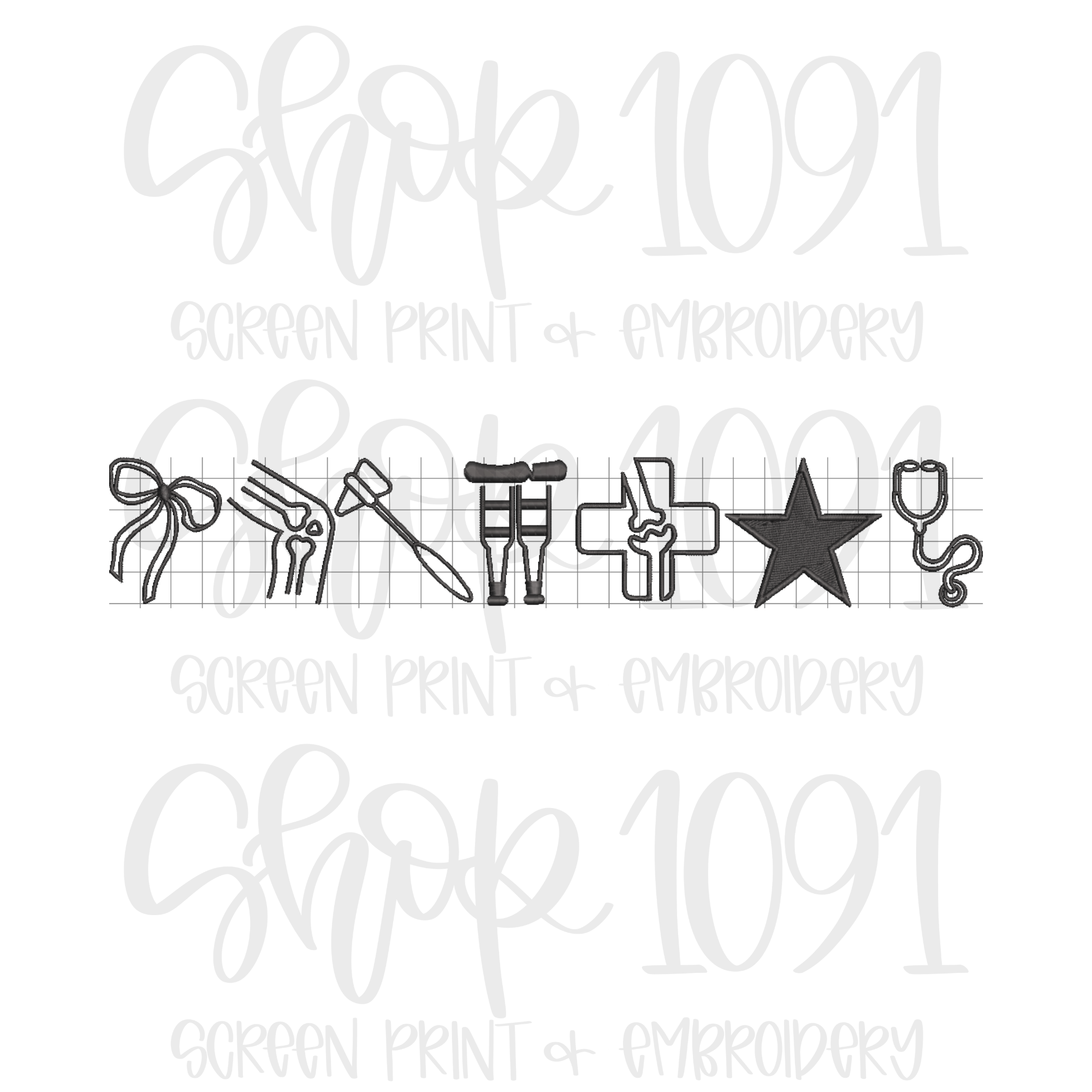 Ortho Icons | Shop 1091 Embroidery + Screen Print