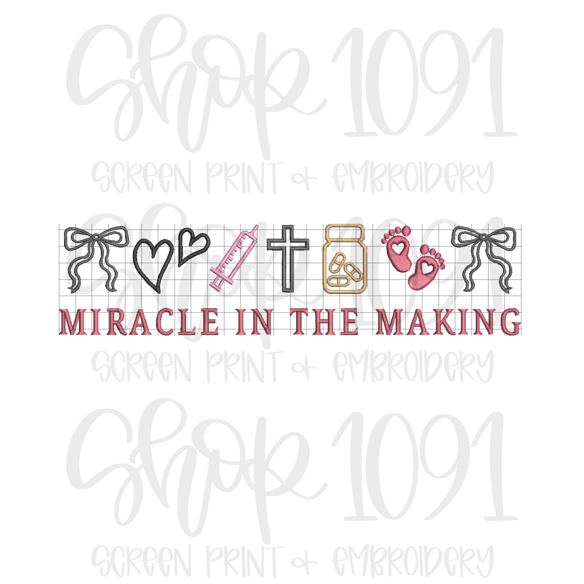 Miracle in the Making | Shop 1091 Embroidery + Screen Print