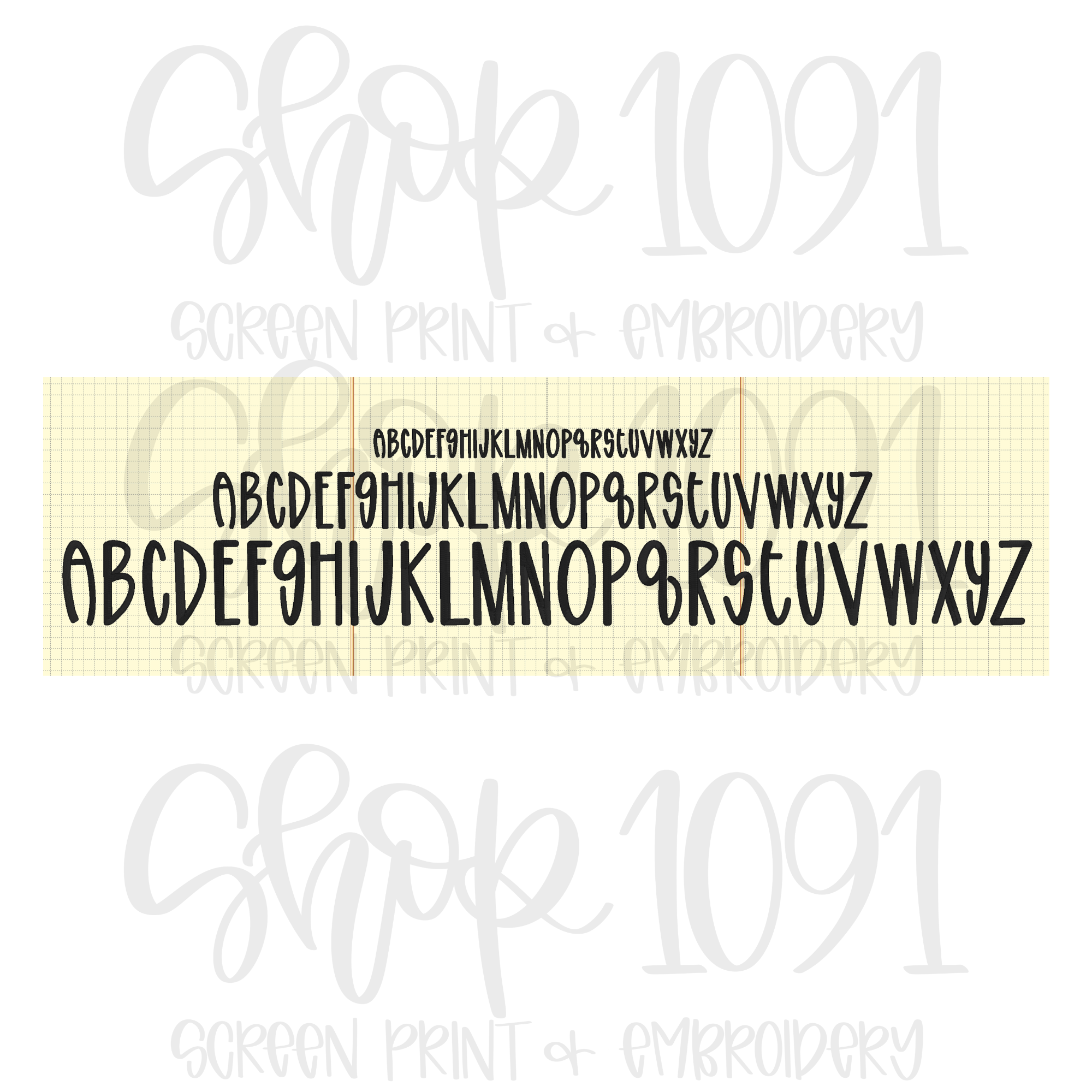 Shell Yeah Font | Shop 1091 Embroidery + Screen Print