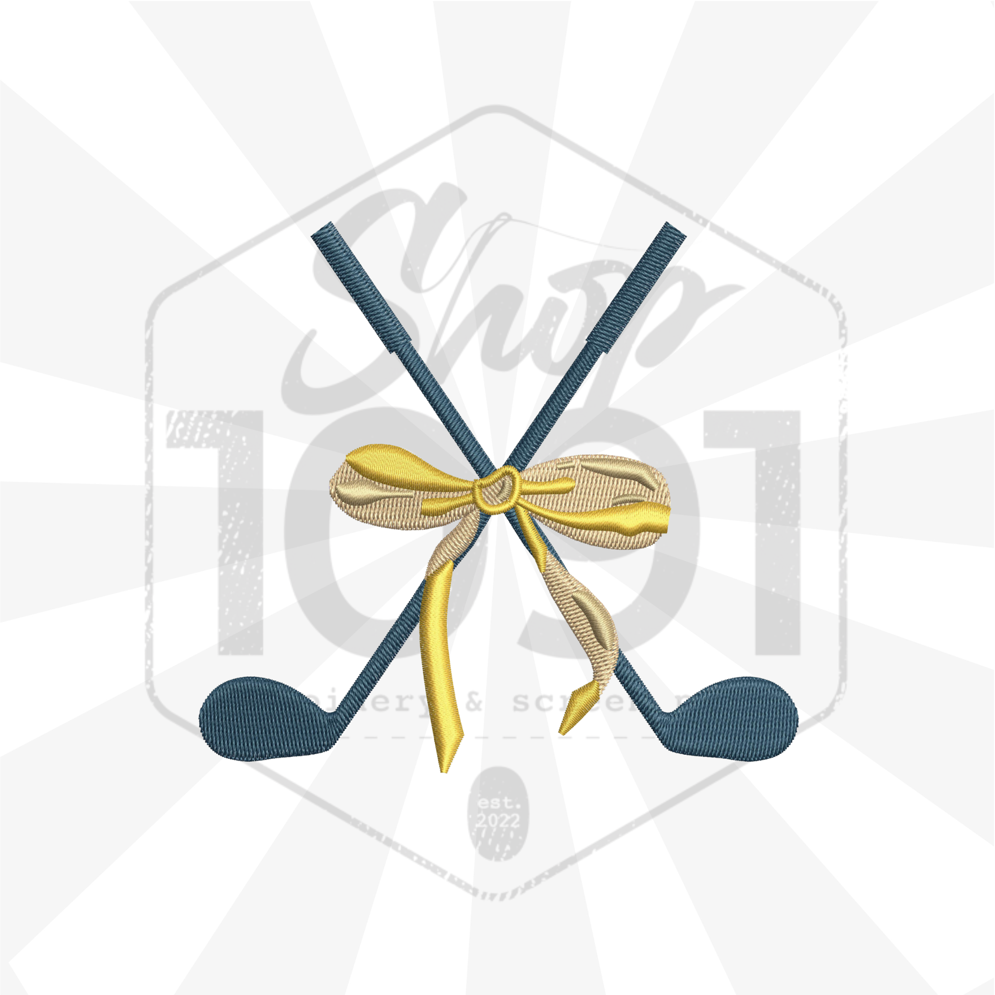 Golf Bow | Shop 1091 Embroidery + Screen Print