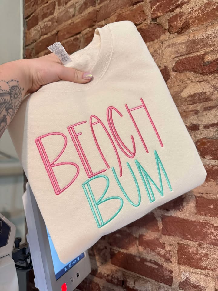 Beach Bum | Shop 1091 Embroidery + Screen Print