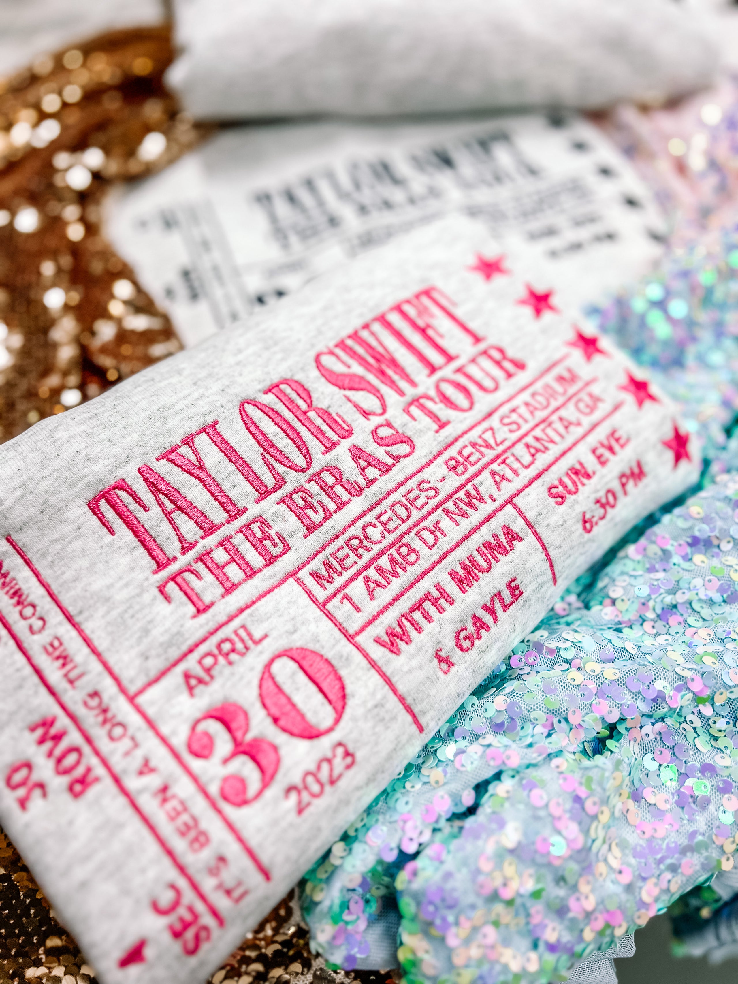 TSWIFT Concert Ticket Crew | Shop 1091 Embroidery + Screen Print