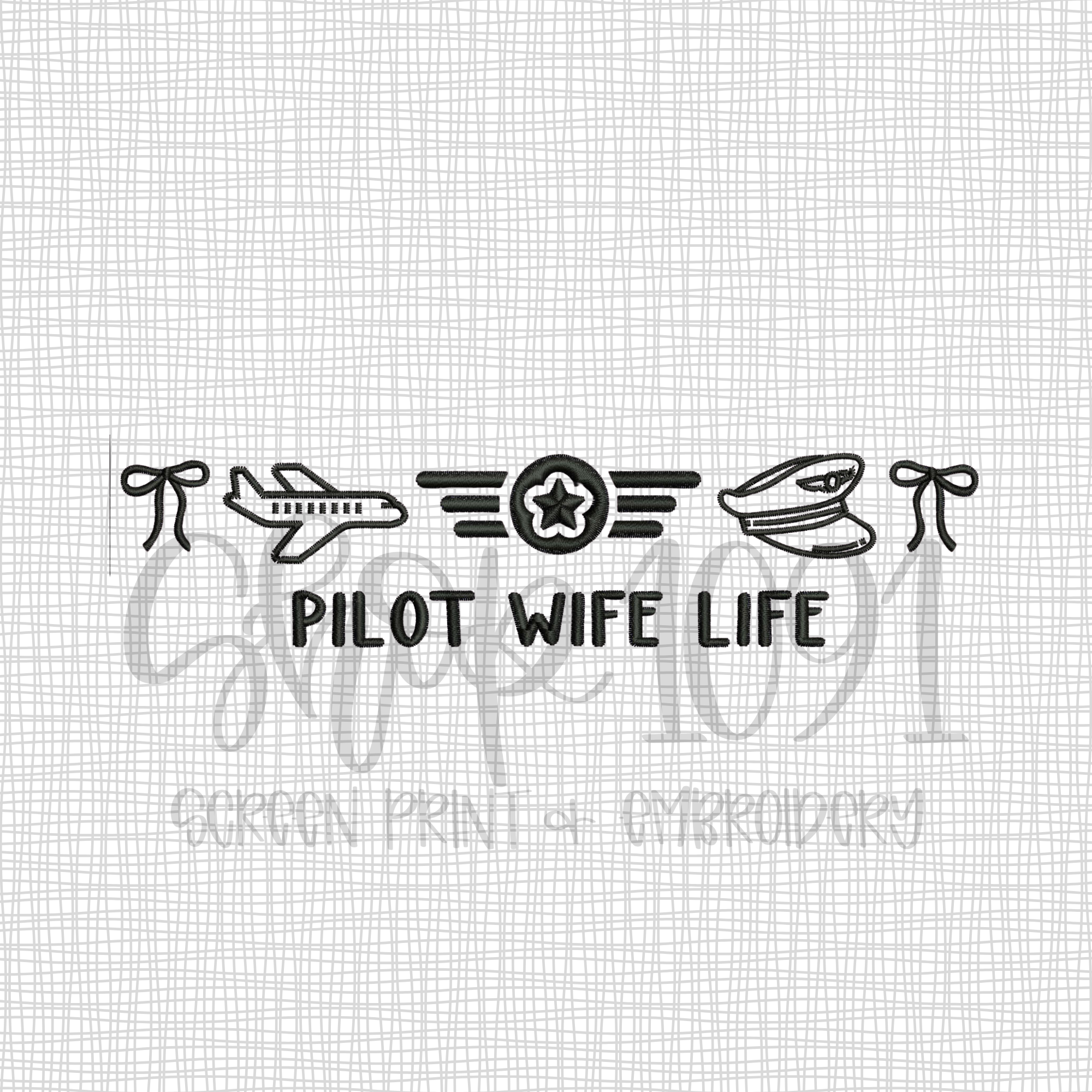 Pilot Wife Life | Shop 1091 Embroidery + Screen Print
