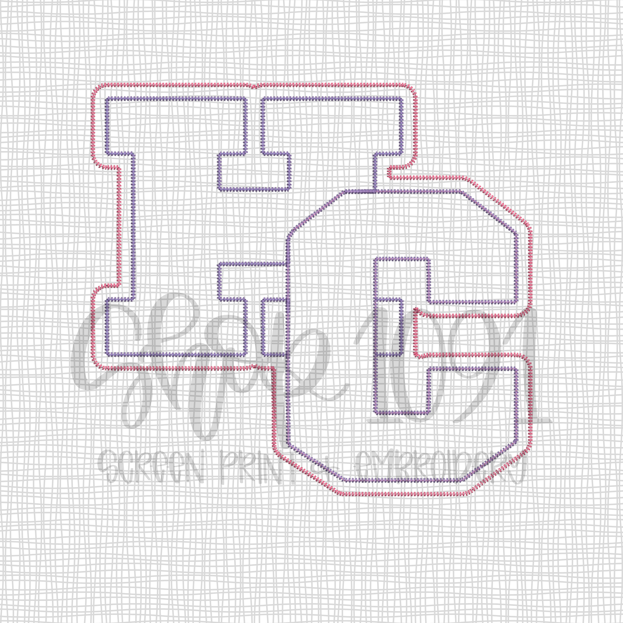 HC Interlocking Varsity Letters | Shop 1091 Embroidery + Screen Print